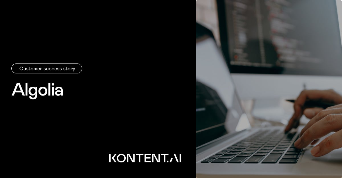 Algolia - Customer Success Story & Review | Kontent.ai